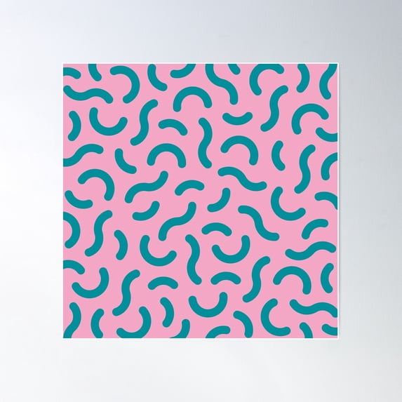 Memphis Pattern 441 Poster Wall Art, Modern Wall Decor For Living Room ...