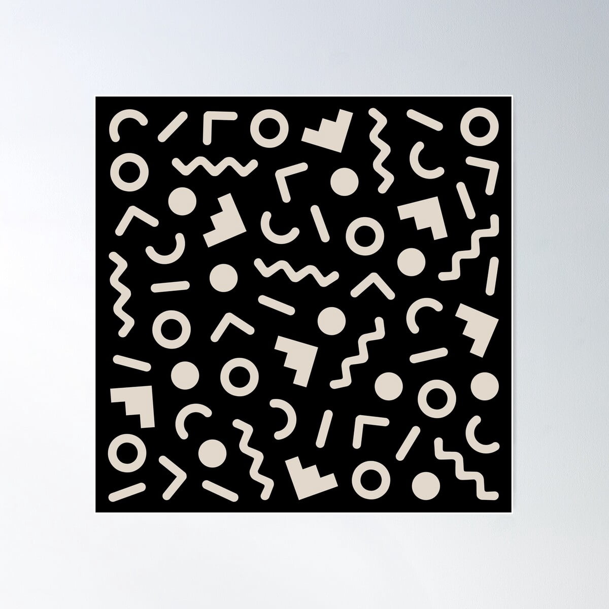 Memphis Pattern 644 Poster Wall Art, Modern Wall Decor For Living Room ...