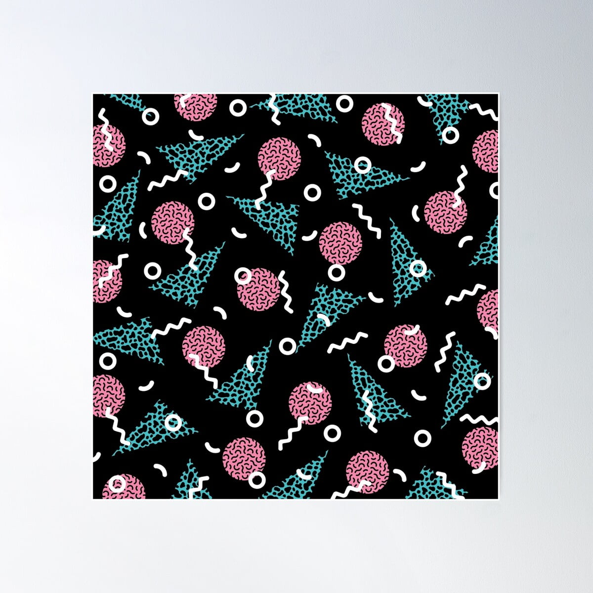 Memphis Pattern 721 Poster Wall Art, Modern Wall Decor For Living Room ...