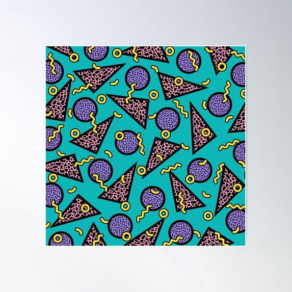 Memphis Pattern 732 Poster Wall Art, Modern Wall Decor For Living Room ...