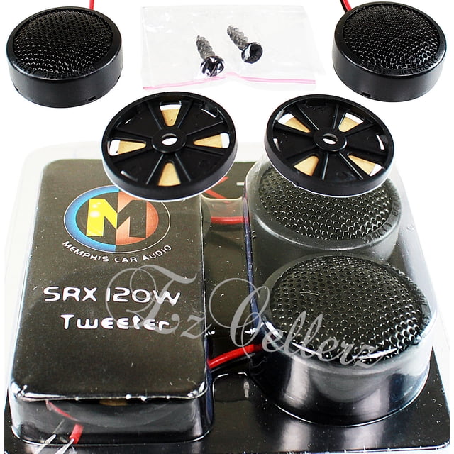 Memphis Audio 1" Inch Soft Dome Tweeter 120 Watts Max Street Reference ...