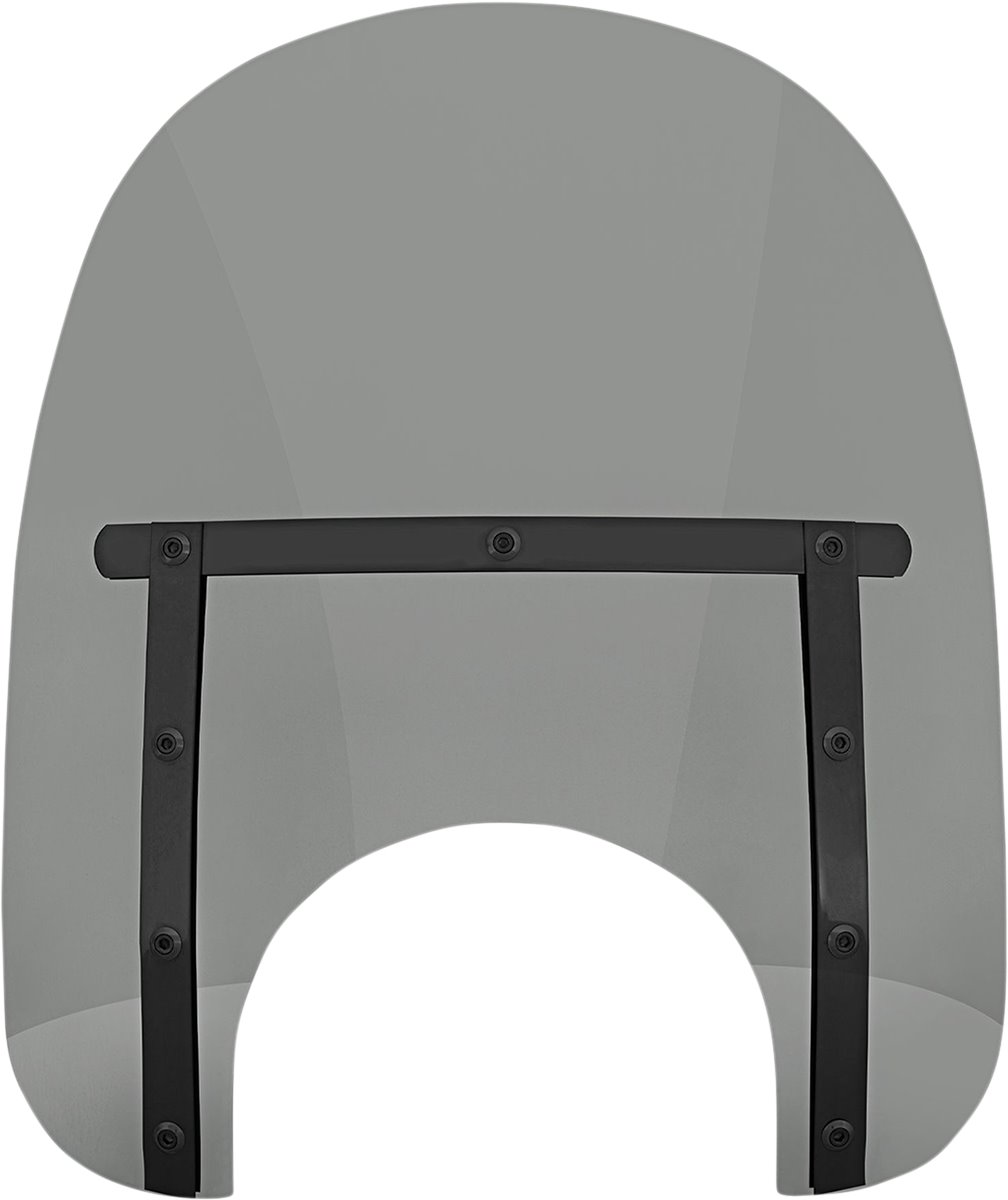 Memphis Shades 15" Slim Smoke w/Black Strap Windshield w/9" Cutout ...