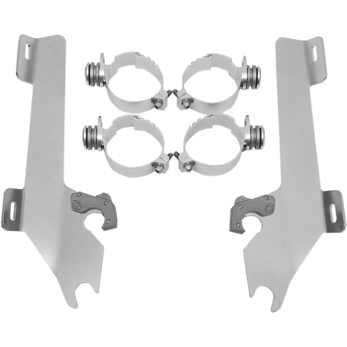 Memphis Shades Batwing Fairing Polished Trigger-Lock Mounting Kit ...