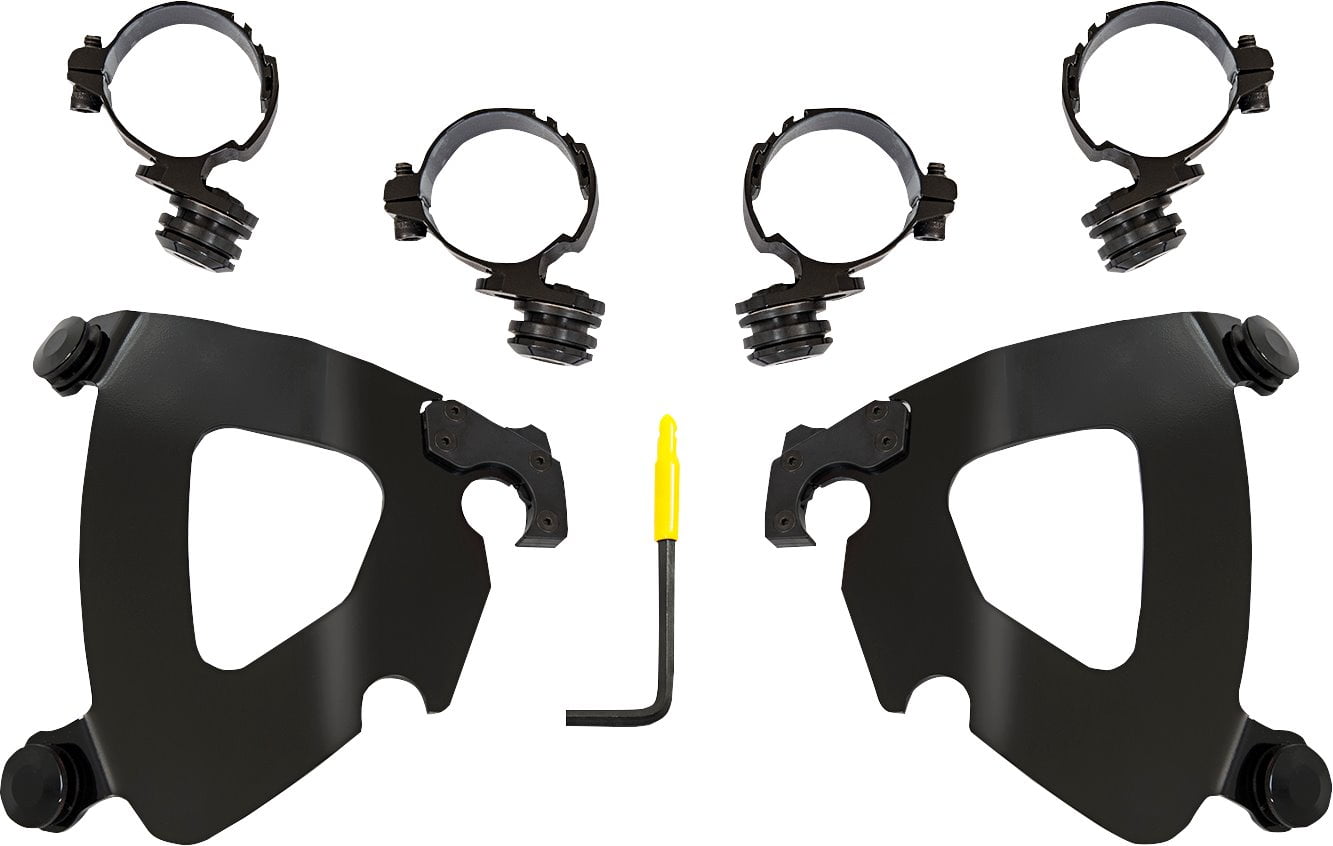 Memphis Shades Black Trigger-Lock Mounting Kit for Gauntlet Fairing ...