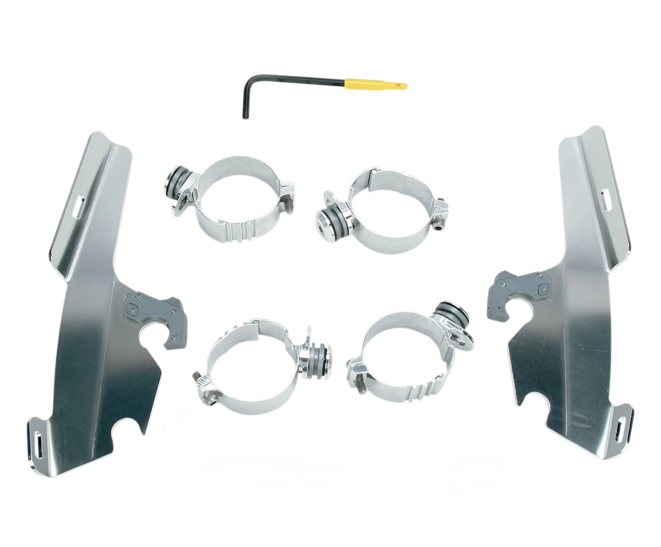 Memphis Shades Fats/Slim/Fairing Trigger-Lock Polished Mounting Kit ...