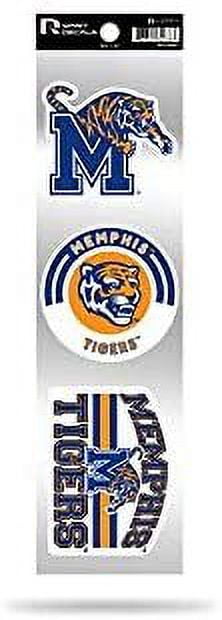 Memphis Tigers 3 Piece Retro Spirit Decals Premium Throwback Stickers ...