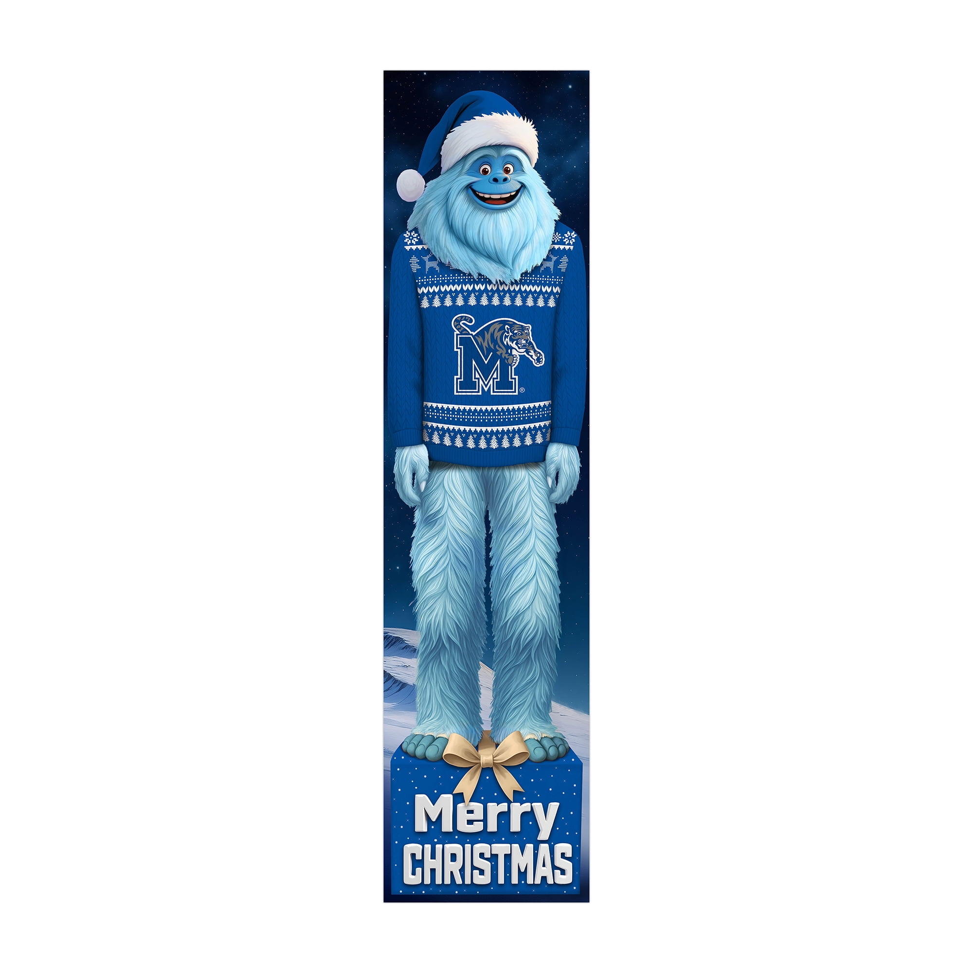 Memphis Tigers 48" Yeti Christmas Leaner - Walmart.com