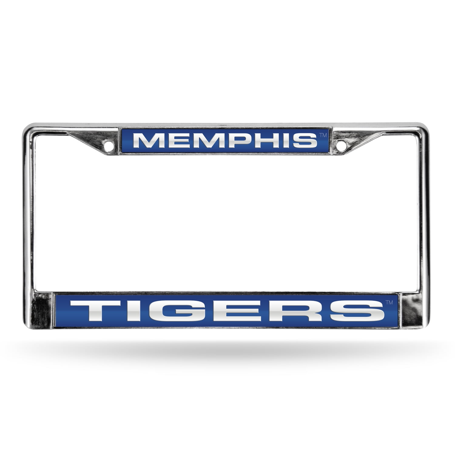 Memphis Tigers Chrome Metal Laser Cut License Plate Frame - Walmart.com