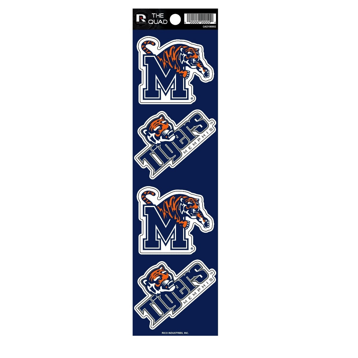 Memphis Tigers Quad Decal Set - Walmart.com
