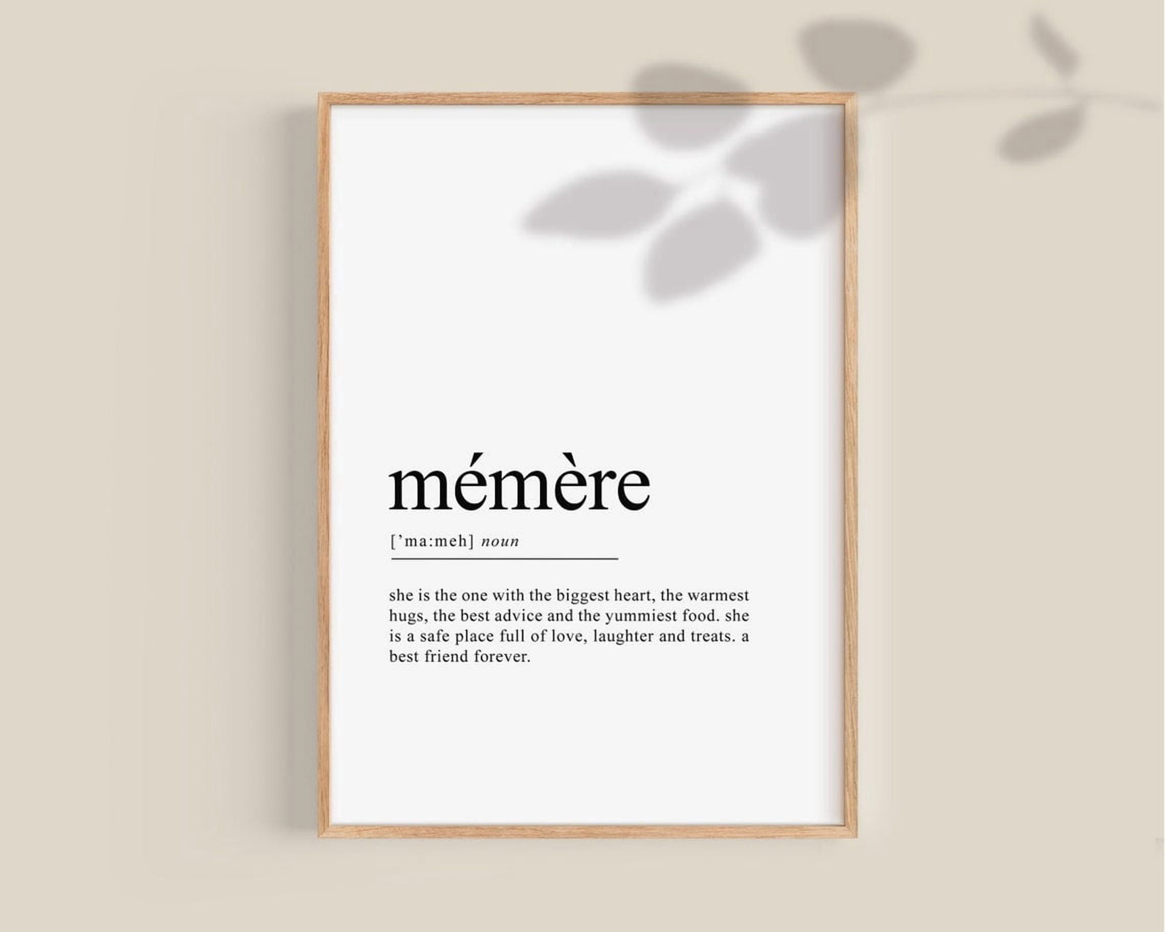 Memre, Memre Definition Poster, Grandmother, Grandma, Winter Grandma ...