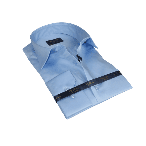 Men 100% Sateen Cotton Shirt Manschett Quesste Turkey Slim Fit 4010-11 ...