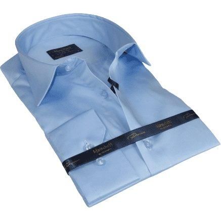 Men 100% Sateen Cotton Shirt Manschett Quesste Turkey Slim Fit 4010-11 ...
