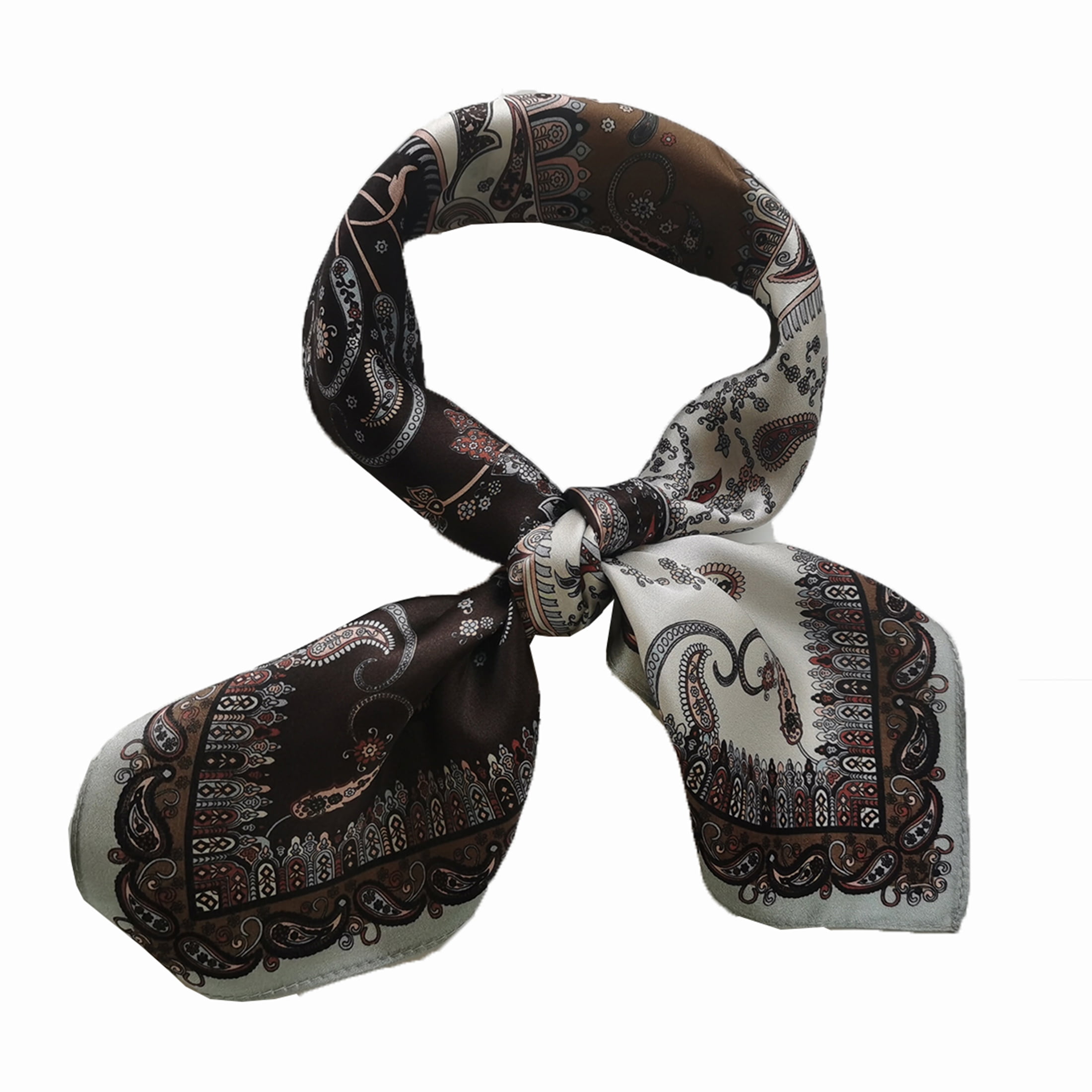 Men 100 Silk Twill Square Scarf 26"x26" Neck Scarves Wrap Business ...