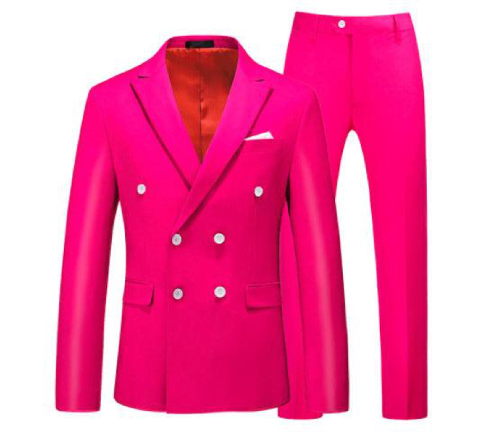 Men 2 Pieces Slim Fit Casual Tuxedo Suit Male Suits Set - Walmart.com