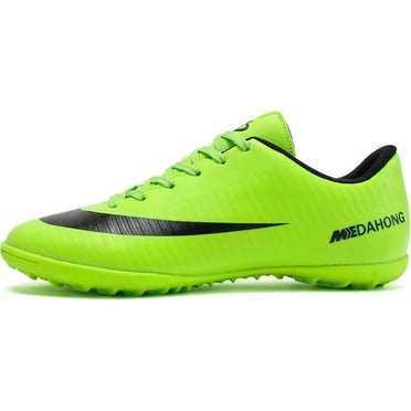 Runan men's soccer shoes football cleats low-tops lace-up non-slip ...