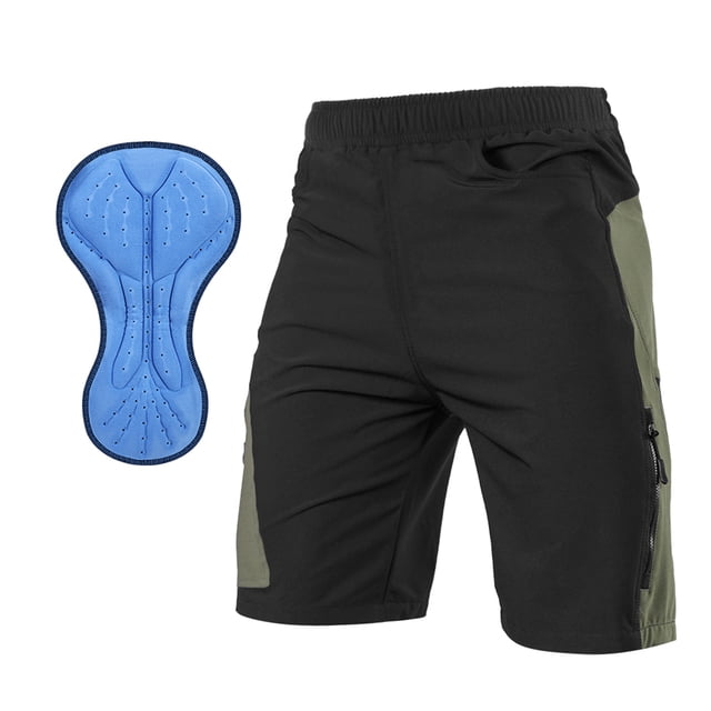 Men 3D Padded Mountain Bike Cycling Shorts Breathable Loose-Fit Sports ...