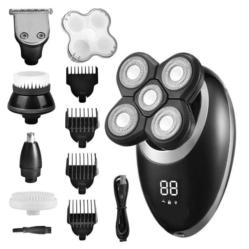 Men 7D Floating Men Electric Shaver Wet Dry Beard Hair Trimmer Electric ...