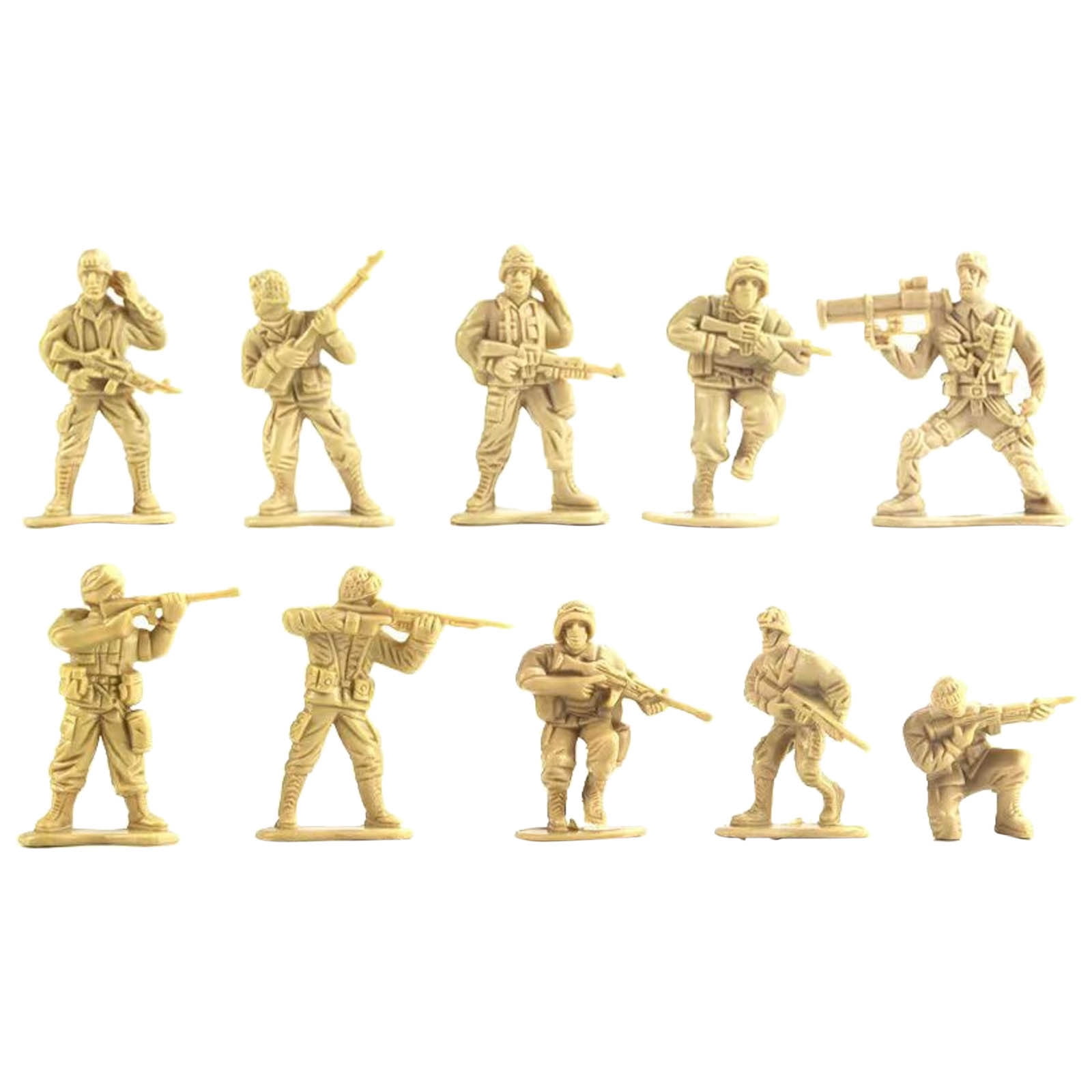 Men Action Figures Small Soldiers For Boys 100 Pcs Soldier Toy Playset ...