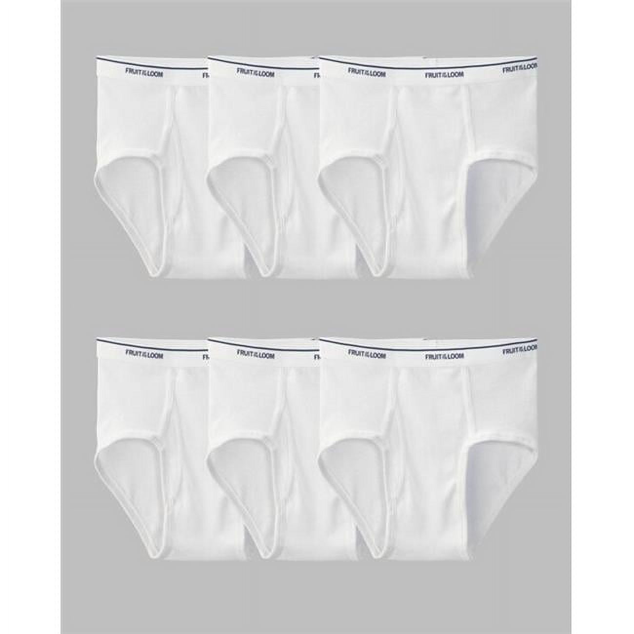 Men Basic Fit Cotton Briefs, White - 2XL - Pack of 6 - Walmart.com