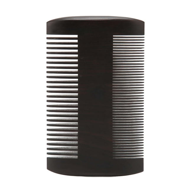 Men Beard Comb Professional Portable Wooden Double Sided Fine Teeth ...