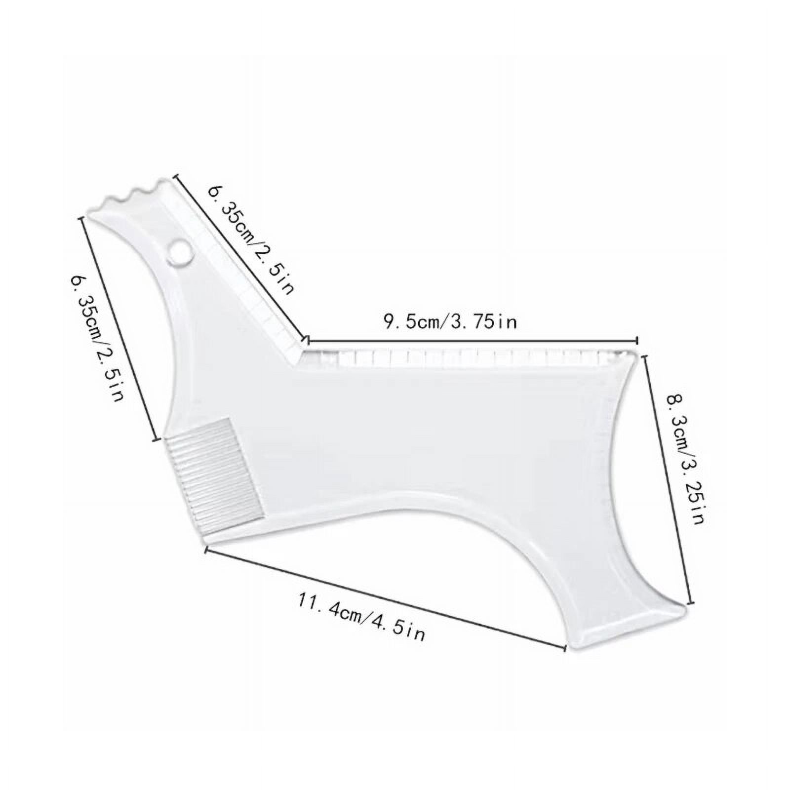 Men Beard Styling Comb 5 In 1 Beard Modeling Ruler Rotatable Template ...