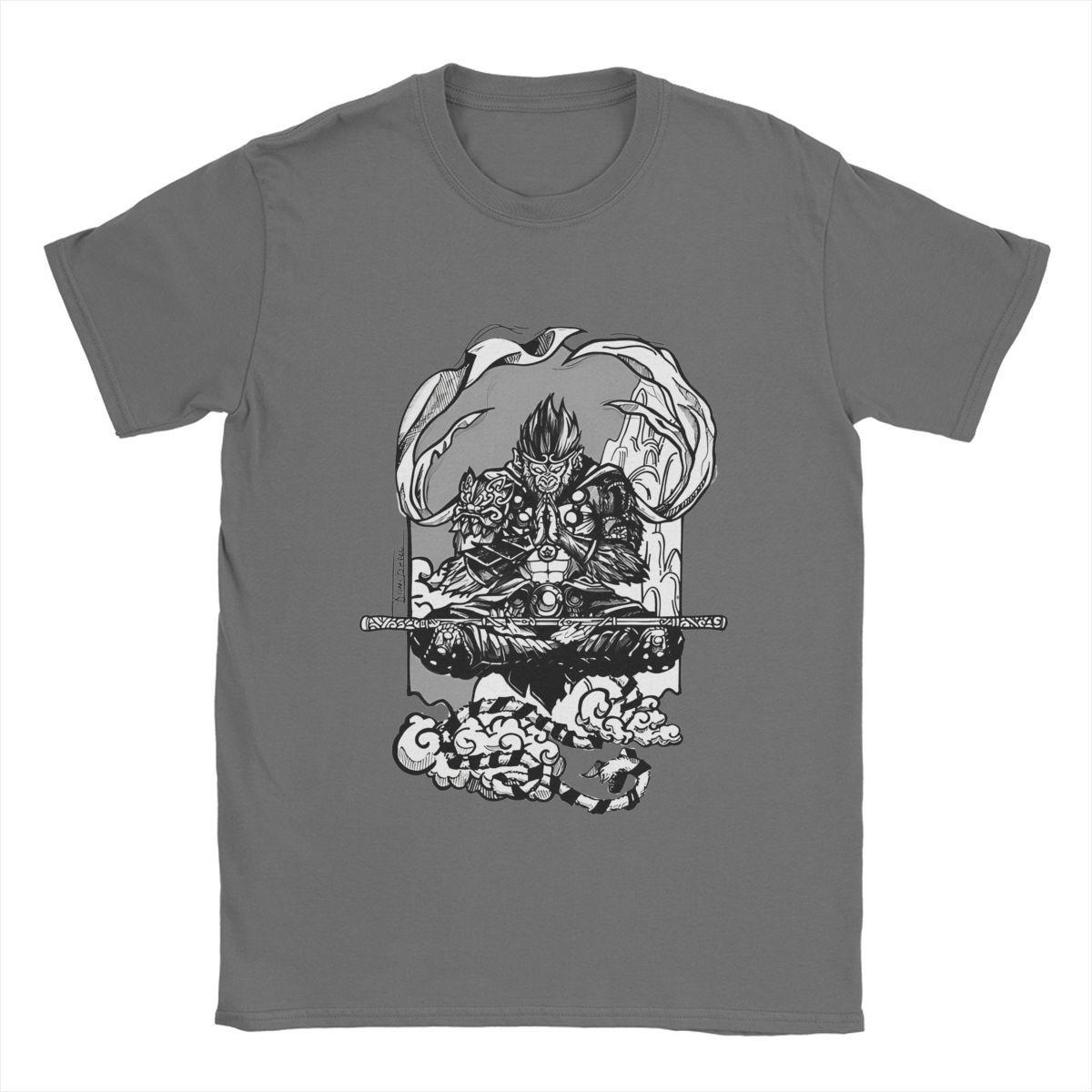 Men Black Myth Wukong T Shirt Sun Wukong The Monkey King - Walmart.com