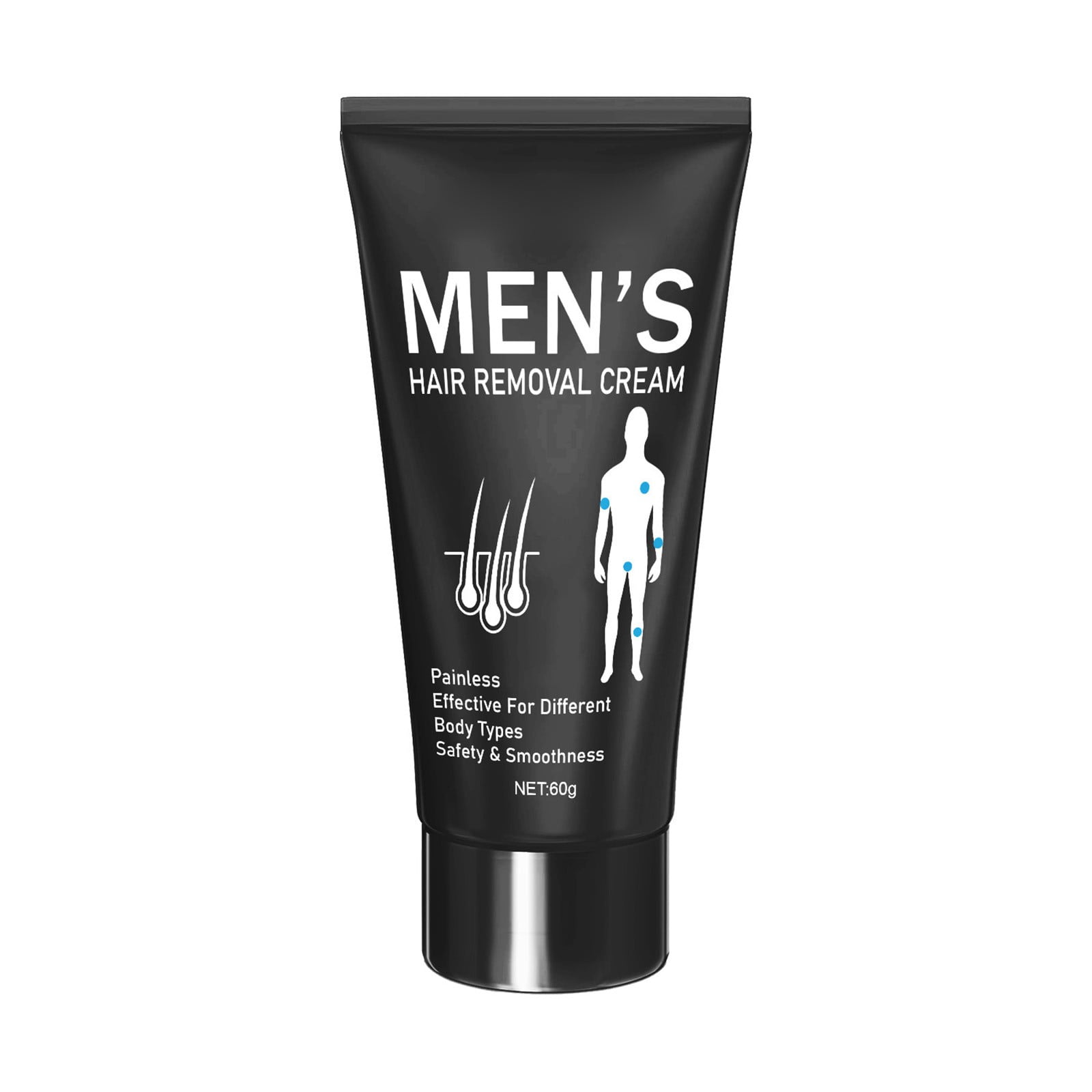 Men Body Cream Hair Remover, Gentle Formula Body Hair Removal Cream ...