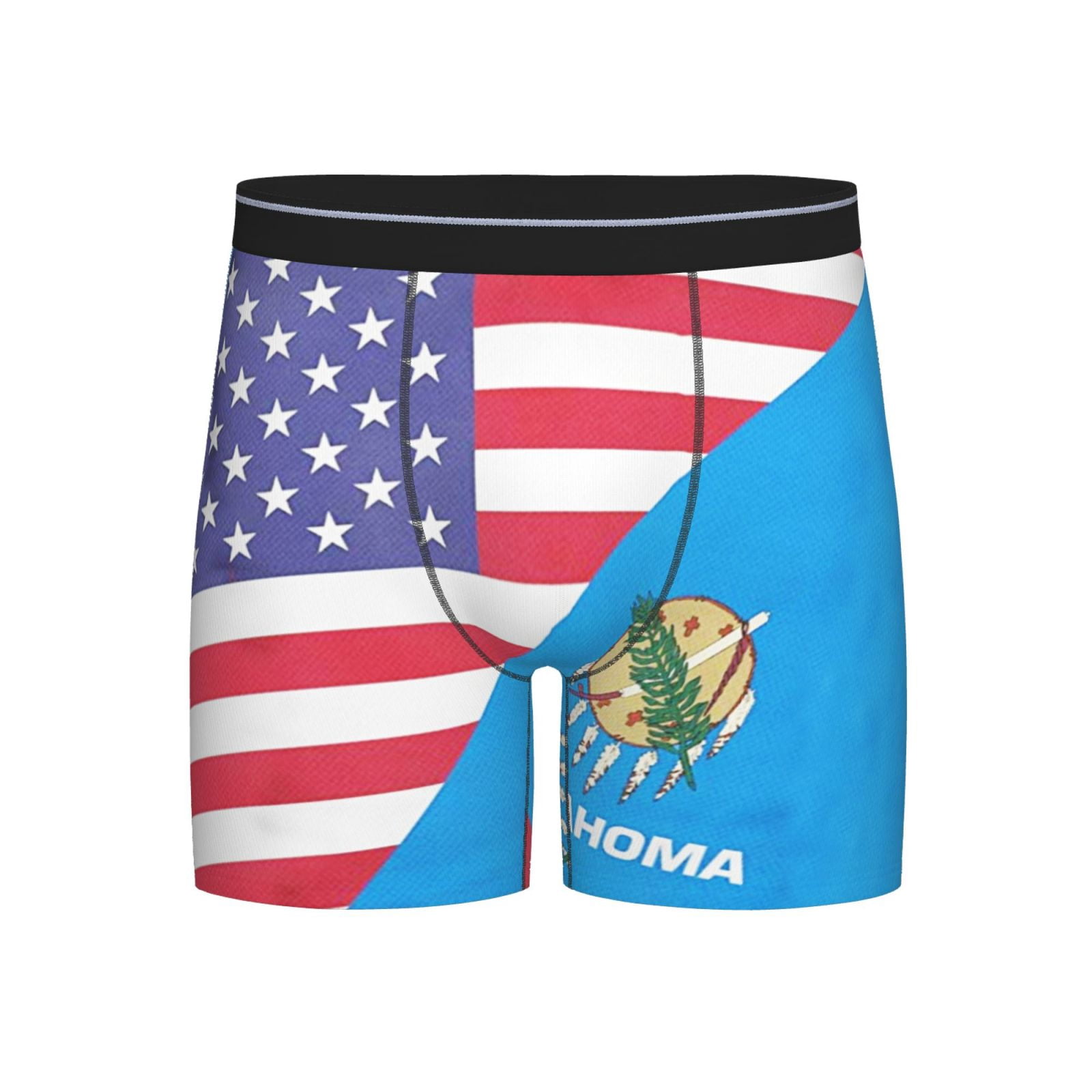 Men Boxer Briefs Fly America Oklahoma Flag Funny Cool Underwear For Men ...