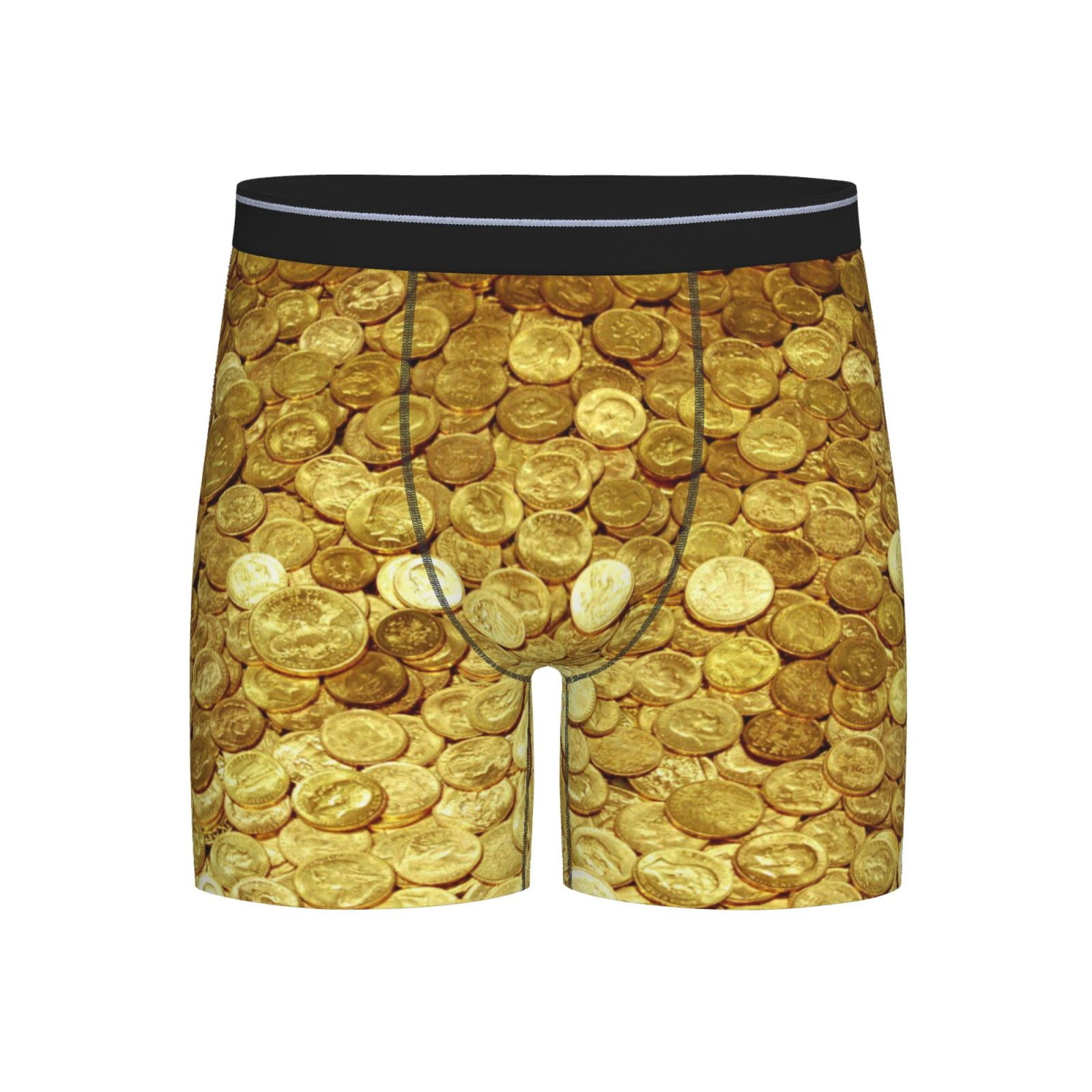 Men Boxer Briefs Fly Gold Coins Amazing Funny Cool Underwear For Men ...