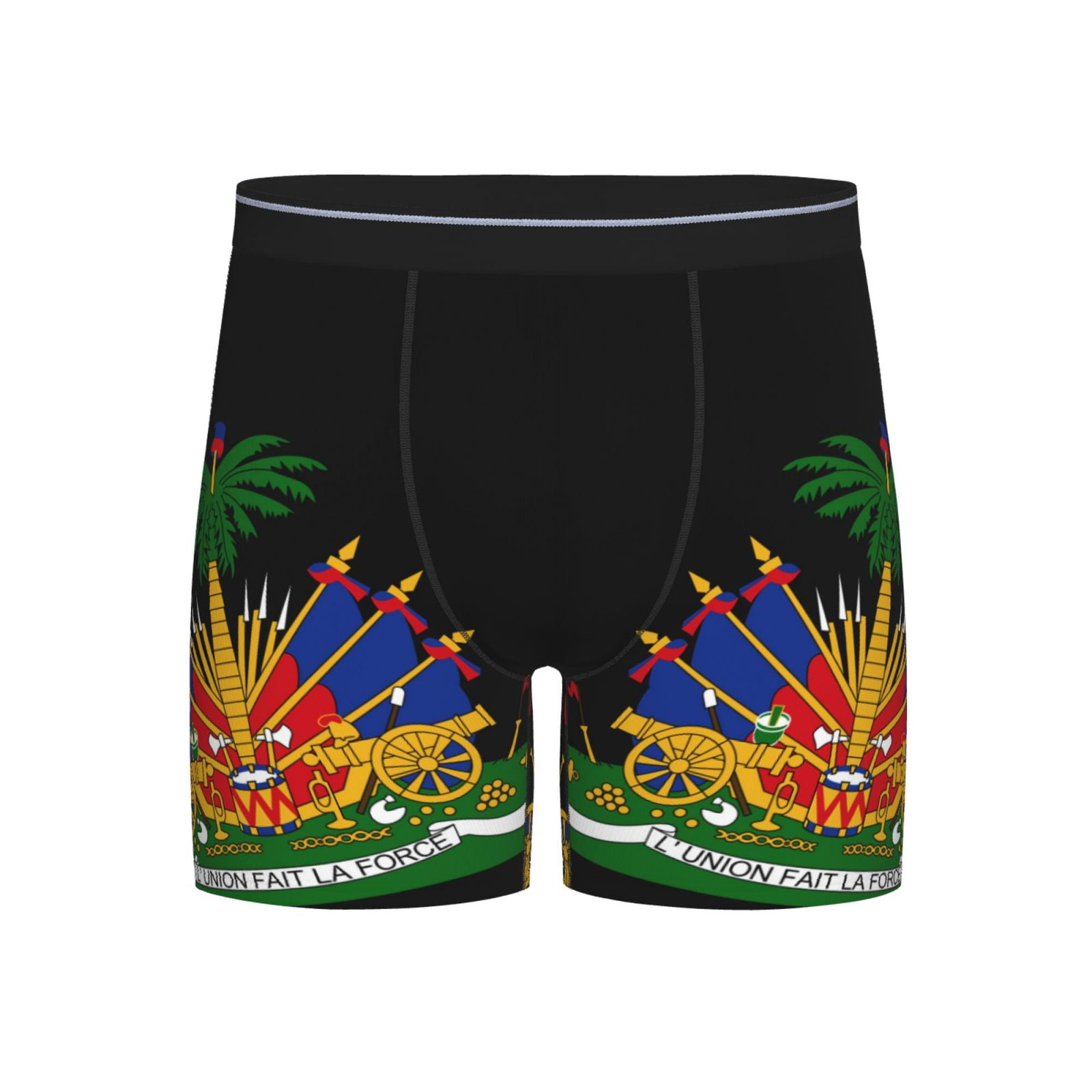 Men Boxer Briefs Fly Haiti Coat Of Arms Funny Cool Underwear For Men ...