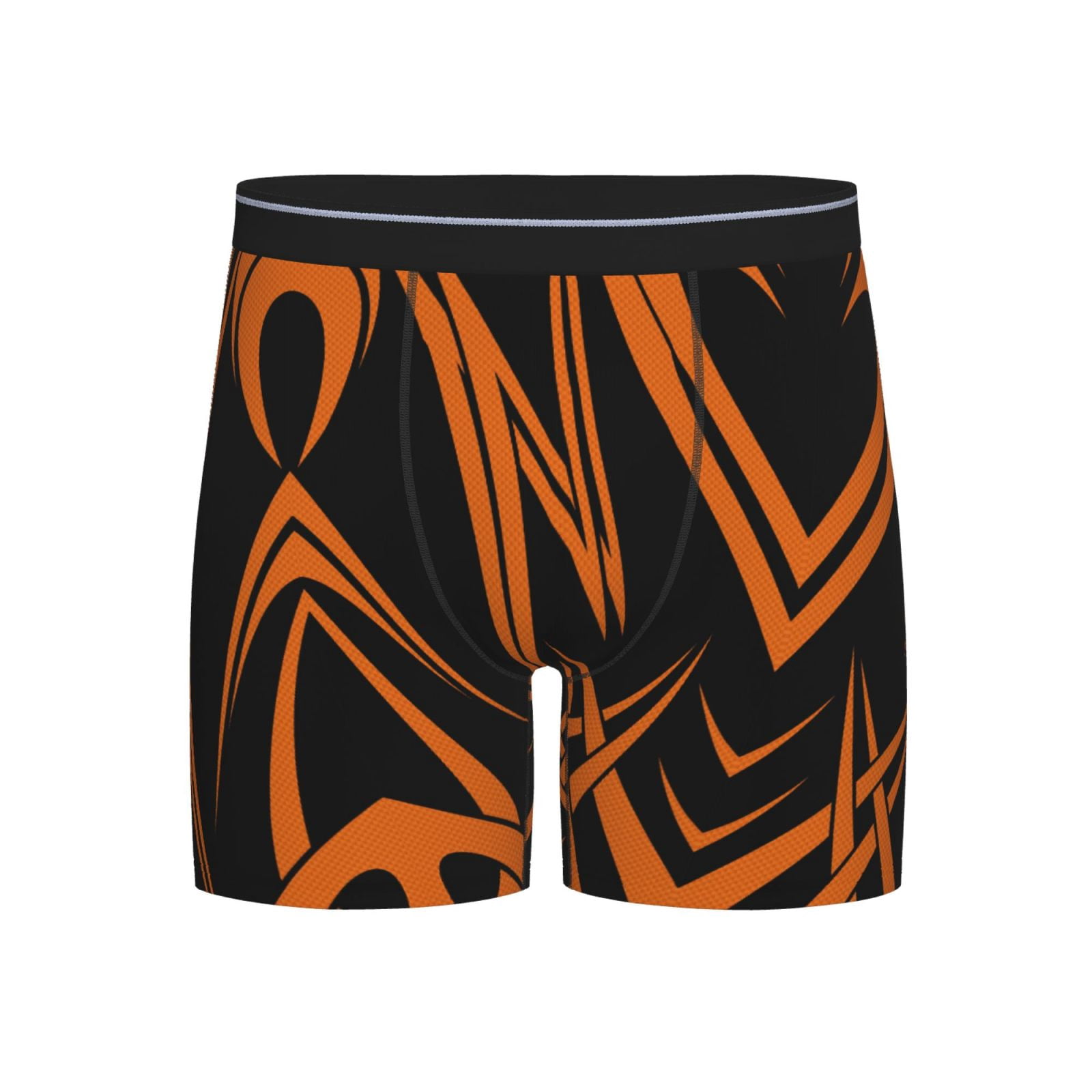 Men Boxer Briefs Fly Orange And Black Background Funny Cool Underwear ...