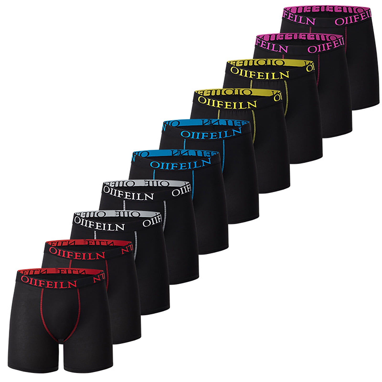 Men Boxer Panties Active Sports High Waist Performance Briefs 10 Pack ...