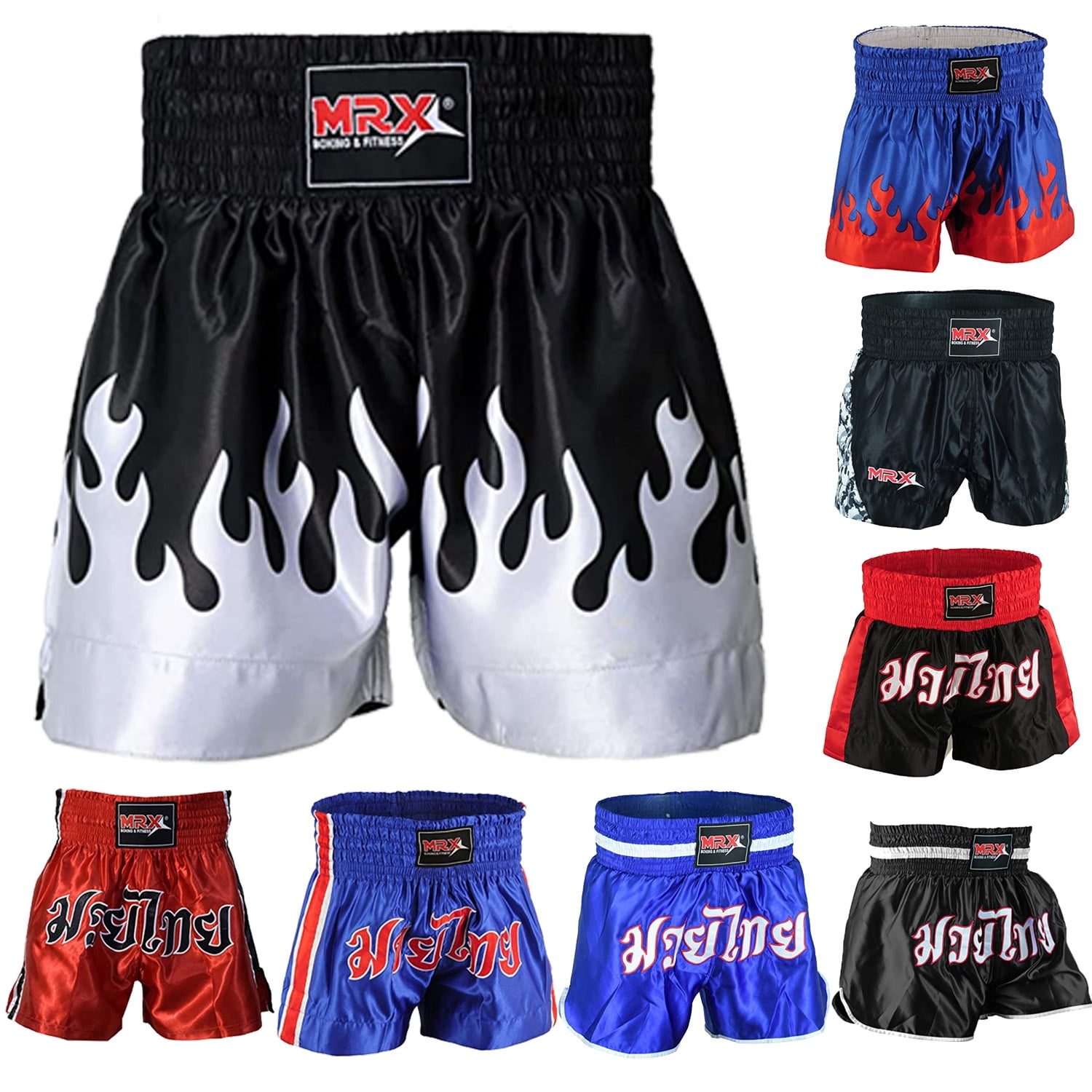 Men Boxing Shorts MMA Mauy Thai Training Fitness Gym Cage Fight ...