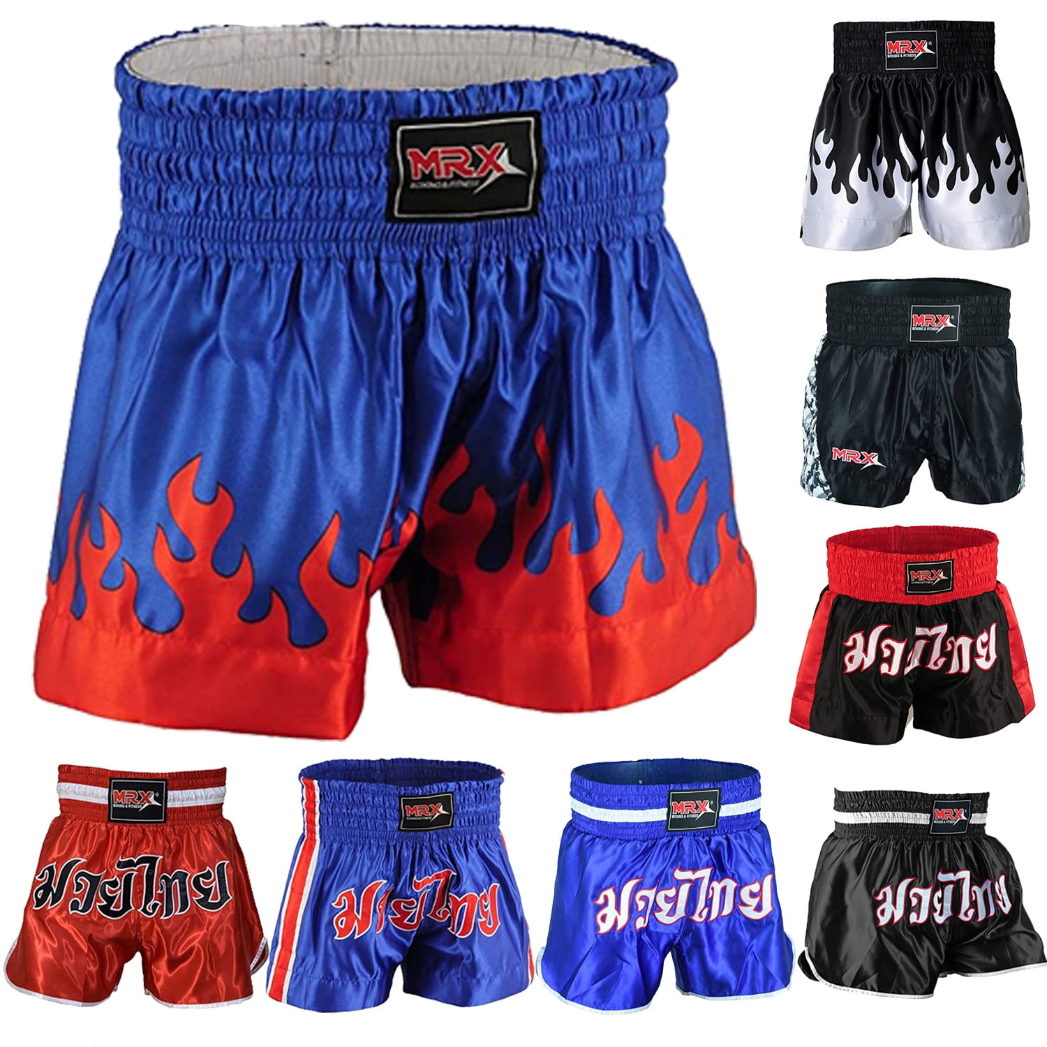 MRX Men's Boxing Shorts - MMA, Muay Thai, Gym Fitness, Cage Fight ...