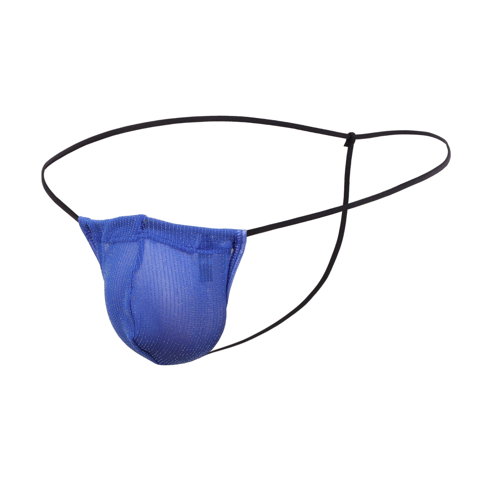 Men Breathable T-Back Thongs Sexy Low Rise G-String Briefs Bulge Pouch ...