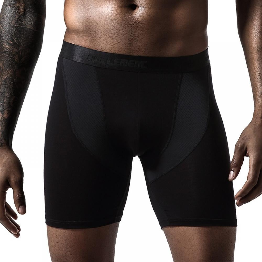 Men Briefs Compression Boxer Shorts Quick-Drying Bottoms Wide Waistband ...