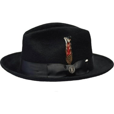 Men Bruno Capelo Dress Formal Hat Australian Wool Homburg Godfather ...