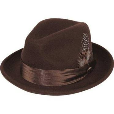 Men Bruno Capelo Dress Formal Hat Australian Wool Homburg Godfather ...