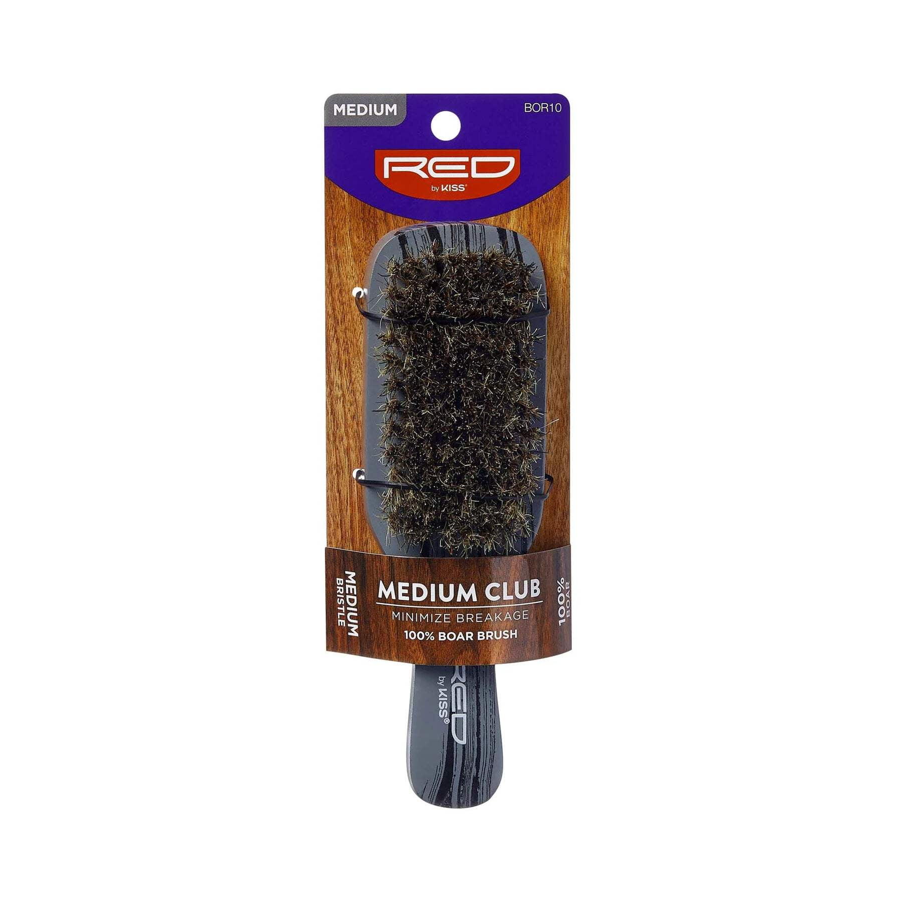 Men Brush KISS - RED PROFESSIONAL 100% BOAR MED C. BRUSH (BOR10 ...