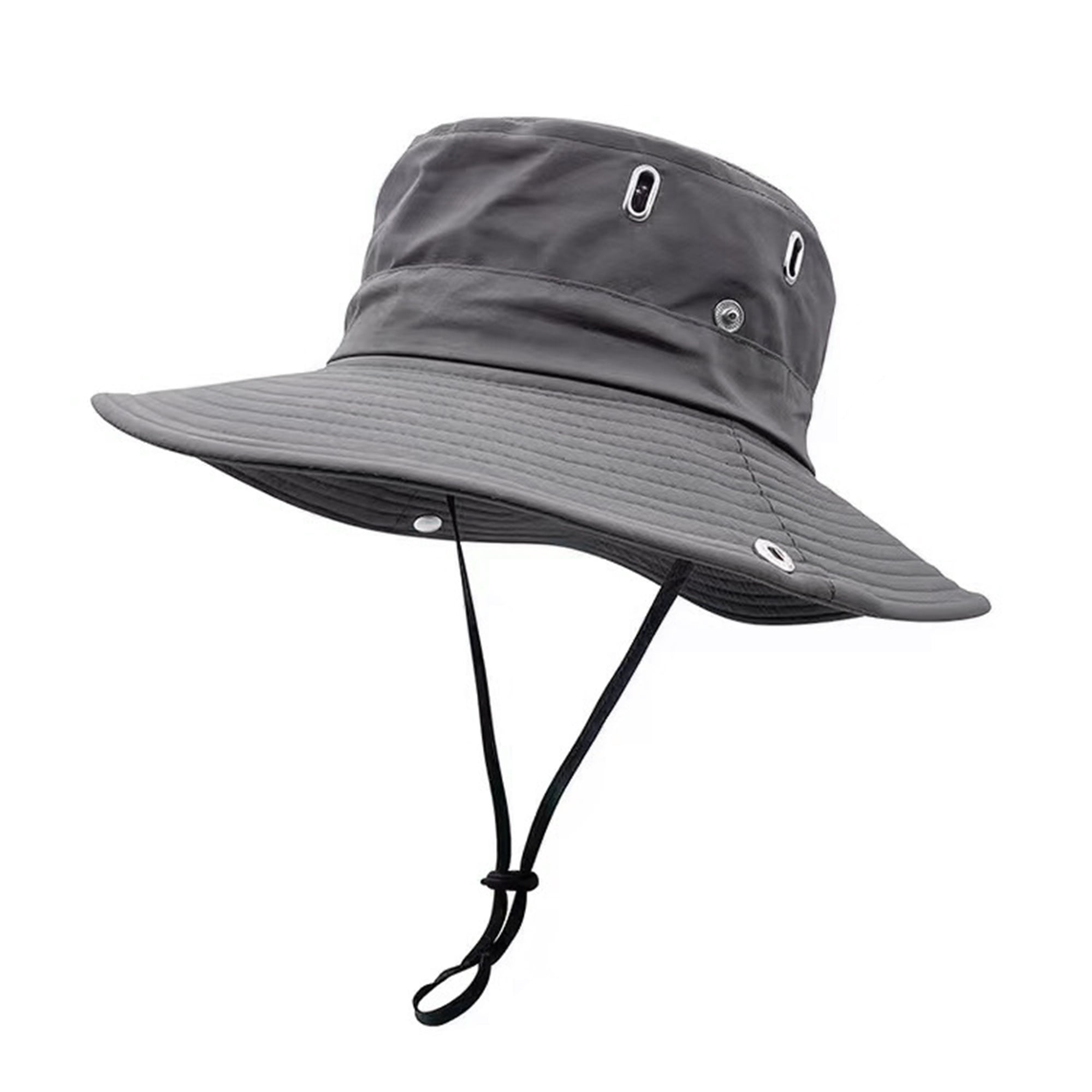 Men Bucket Hat Breathable Wide Brim Sun Protection Cap for Camping ...