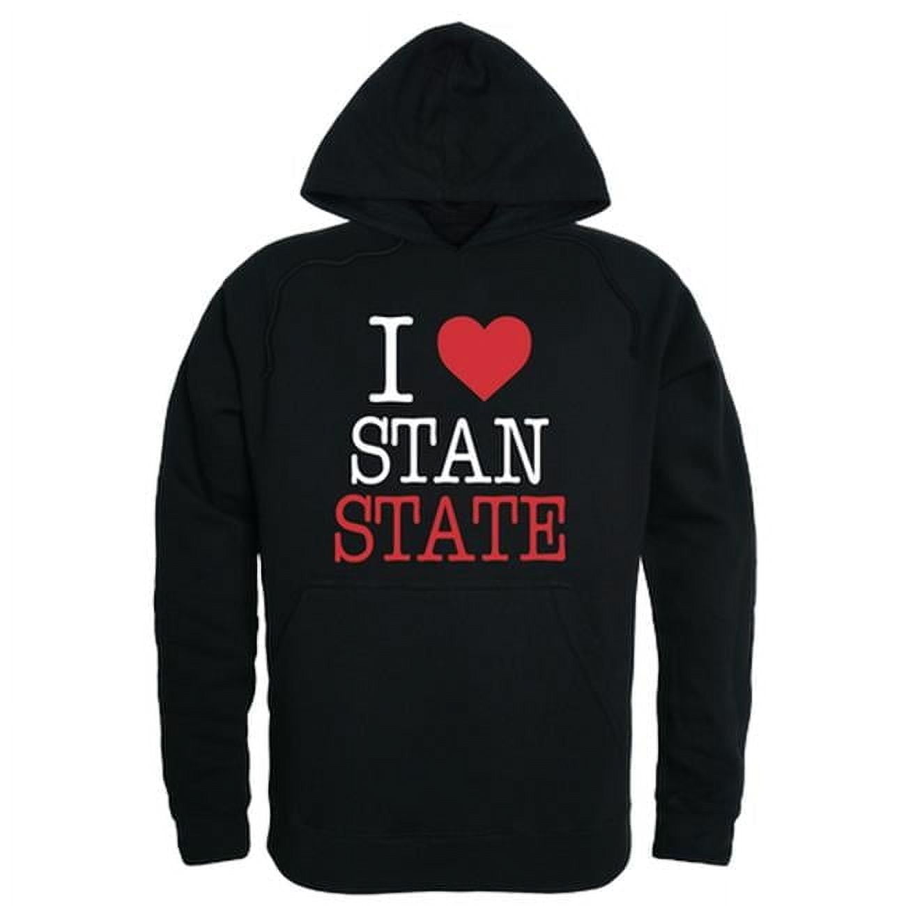 Men Cal State Stanislaus Warriors I Love Hoodie, Black - Extra Large ...