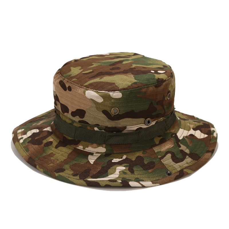 Men Camouflage Bonnie Hats Tactical Army Bucket Hats Military Panama ...