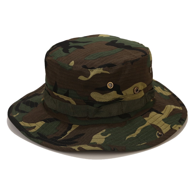 Men Camouflage Bonnie Hats Tactical Army Bucket Hats Military Panama ...