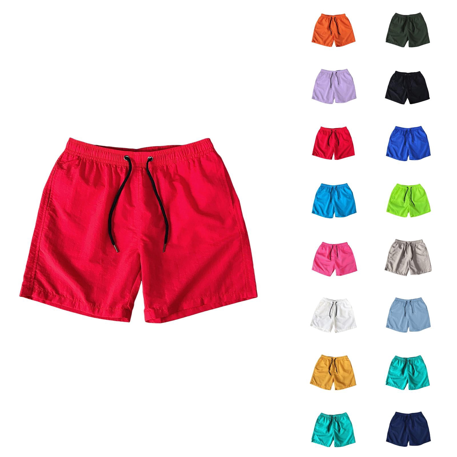 Men Candy Color Loose Five Point Shorts - Sport Leisure Design Light ...