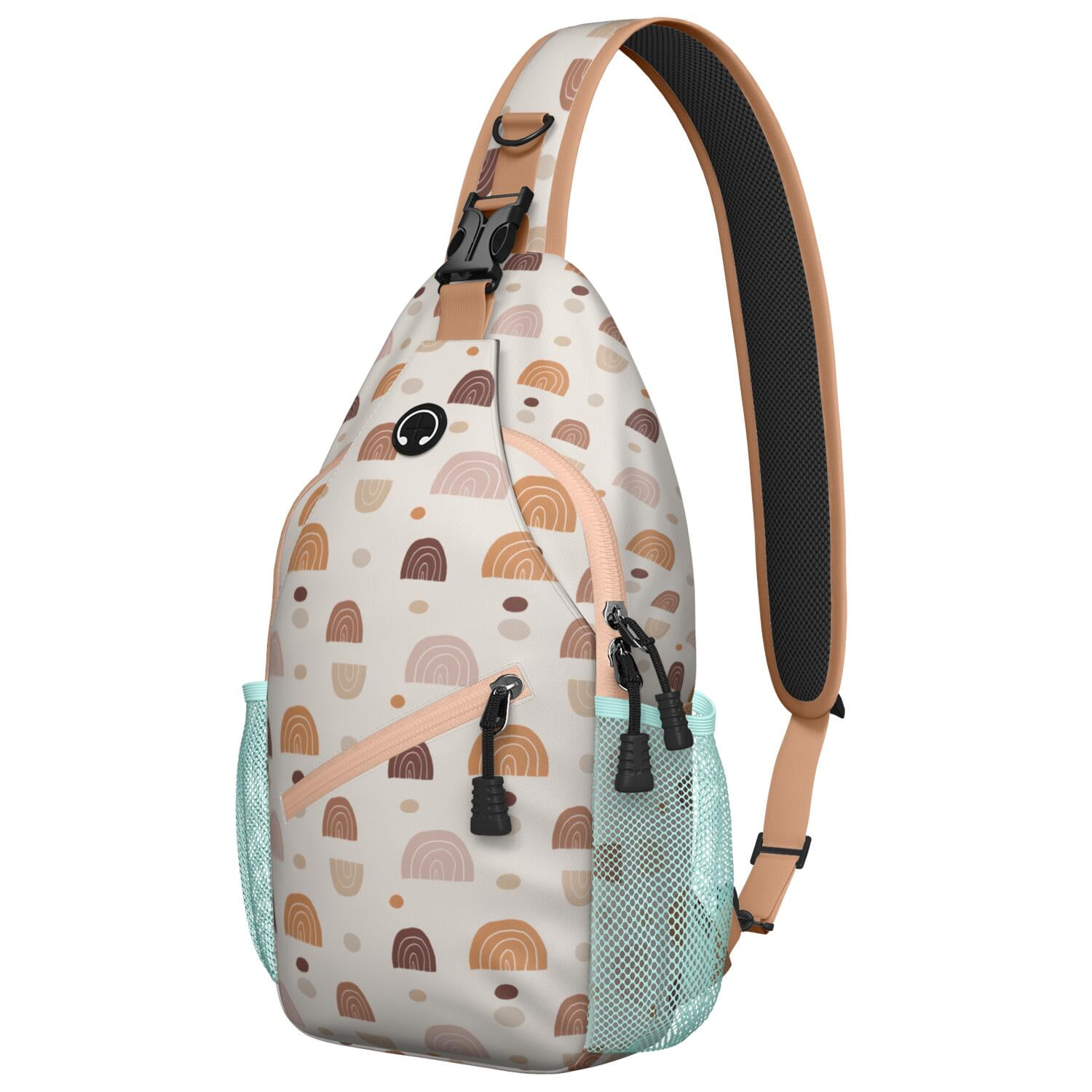 Men' Cartoon Excavator Sling Backpack, Construction Vehicle Theme ...