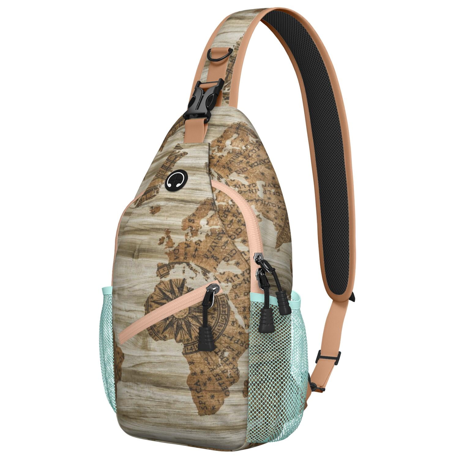 Men' Cartoon Excavator Sling Backpack, Construction Vehicle Theme ...