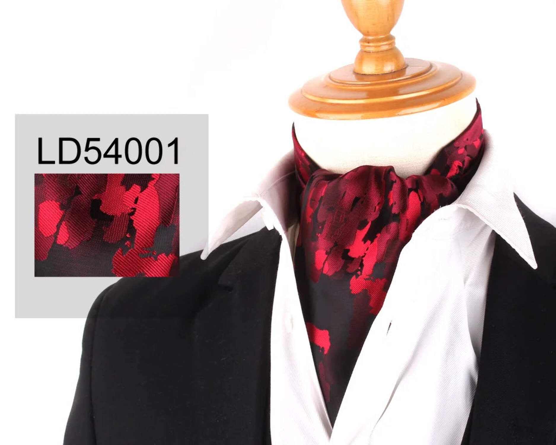 Men Cashew Ascot Tie Wedding Floral Paisley Cravat Ascot Scrunch Self British Gentleman ...