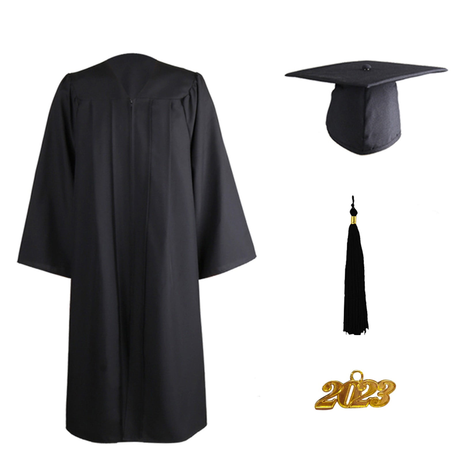 Men Casual Outfits Set Adult Student Graduation Set Hat Gown Gown ...