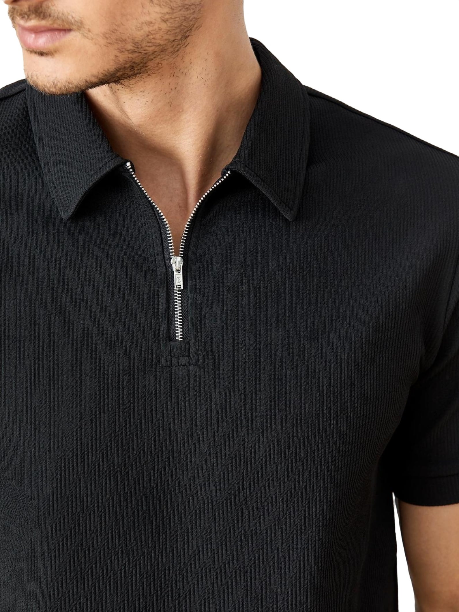 Men Casual Plain Polo Short Sleeve Men Polo Shirts XXL (44) - Walmart.com