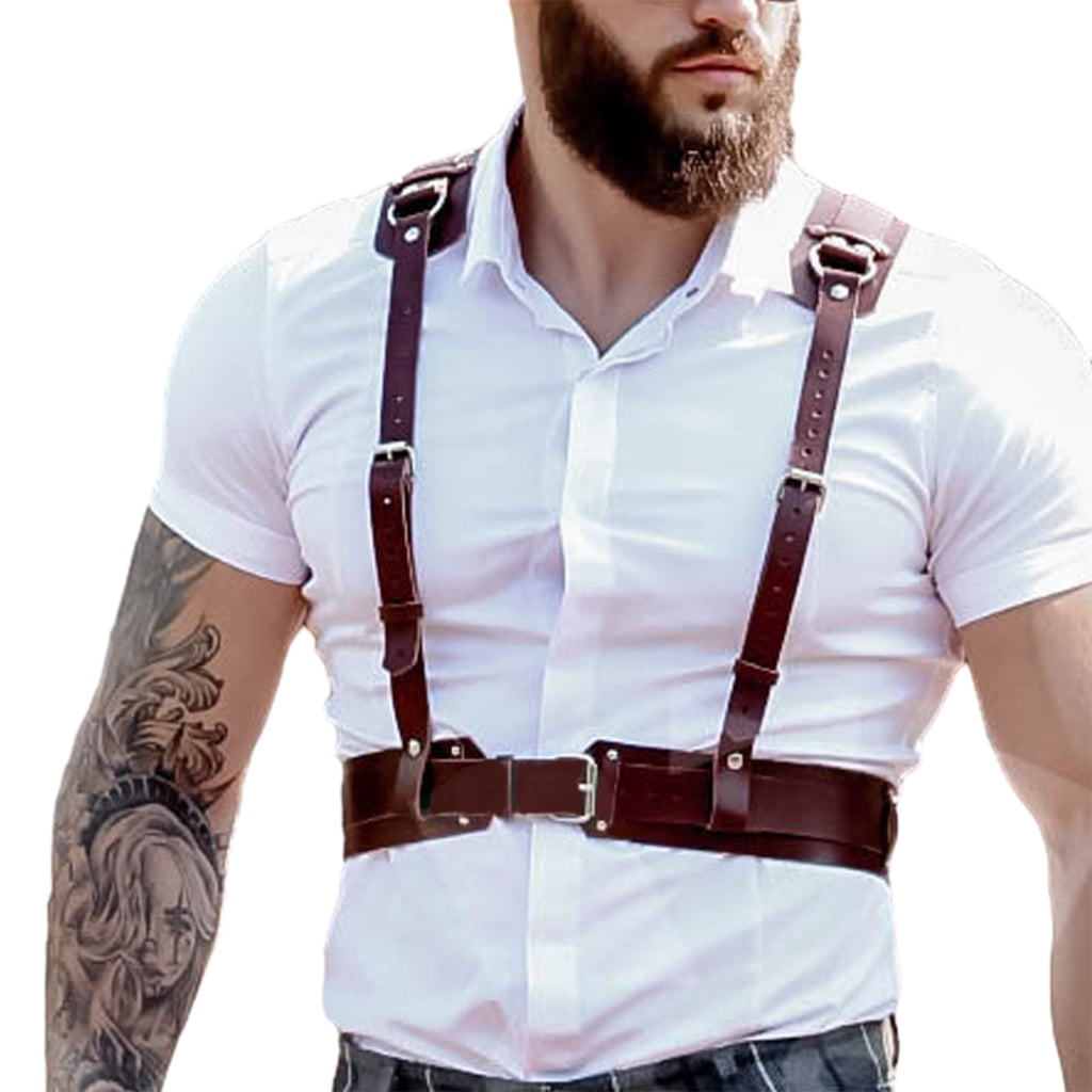 Men Chest Chain Body Chains Halter Harness Punk Body Chain Jewellery ...